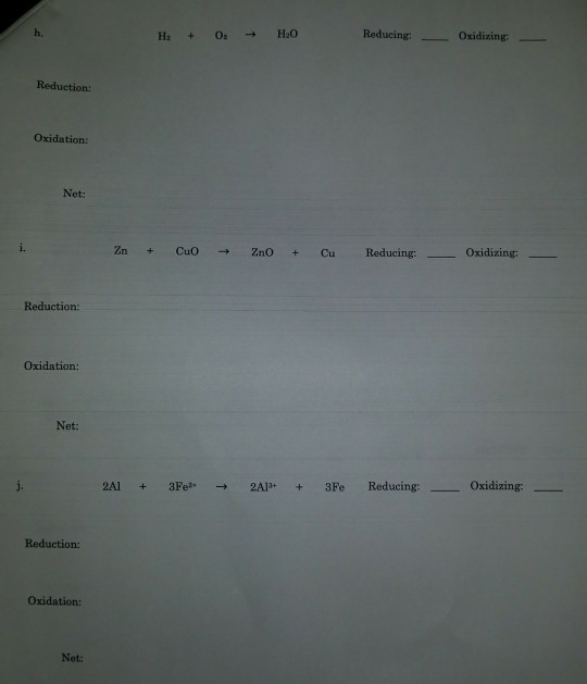 Solved Extra Credit Practice Problems for Redox 1. Assign | Chegg.com