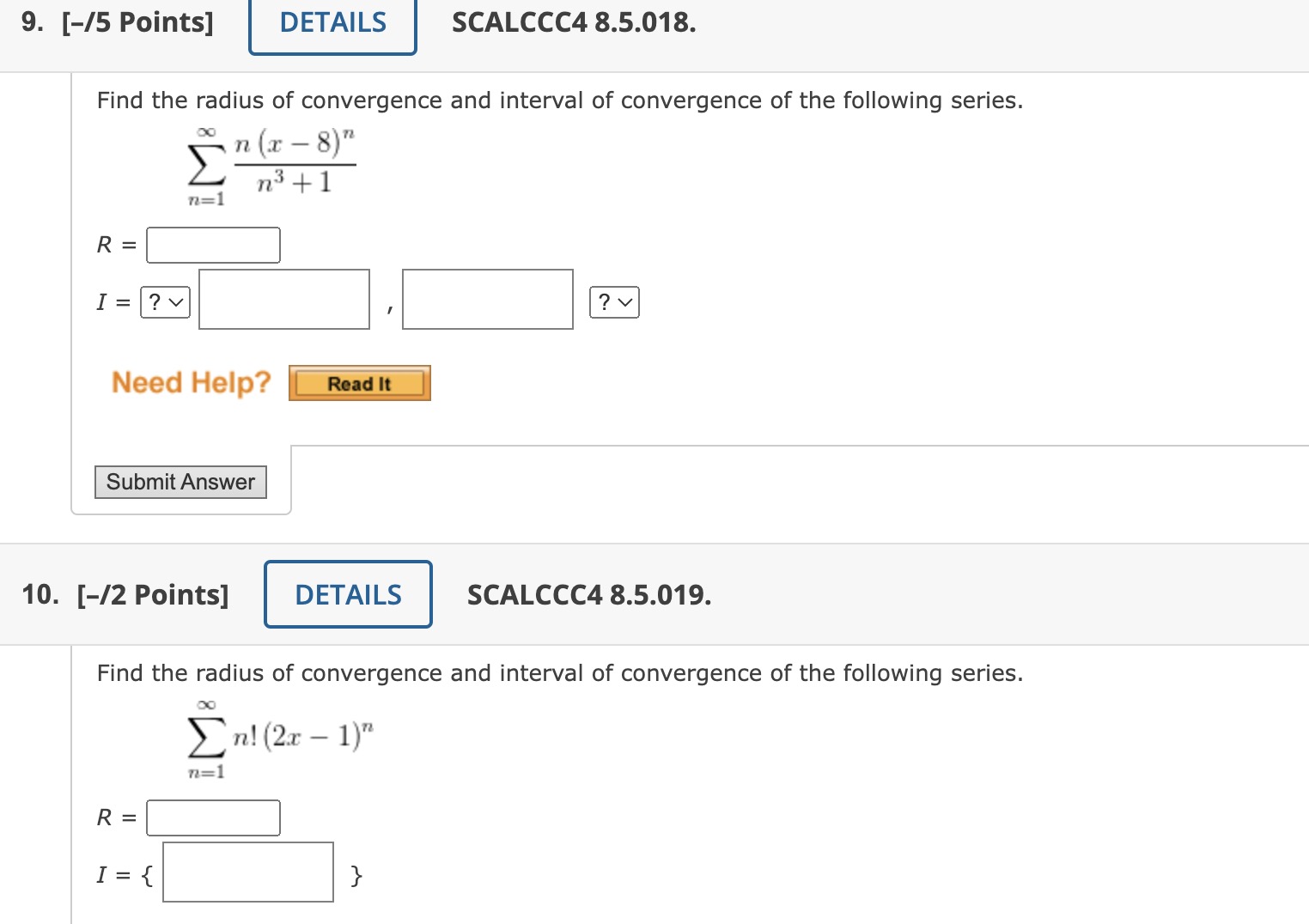 Solved Find the radius of convergence and interval of | Chegg.com
