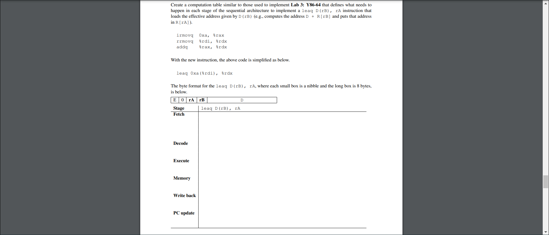 Create a computation table similar to those used to | Chegg.com