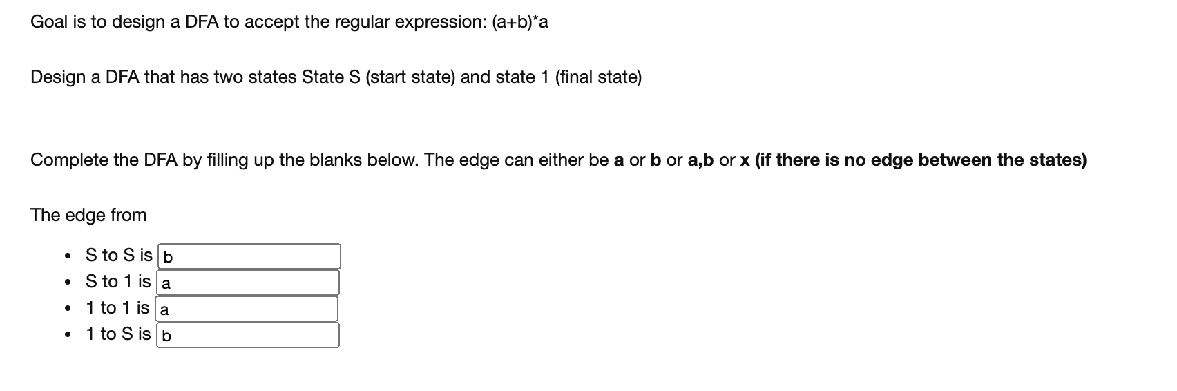 Solved Goal is to design a DFA to accept the regular | Chegg.com