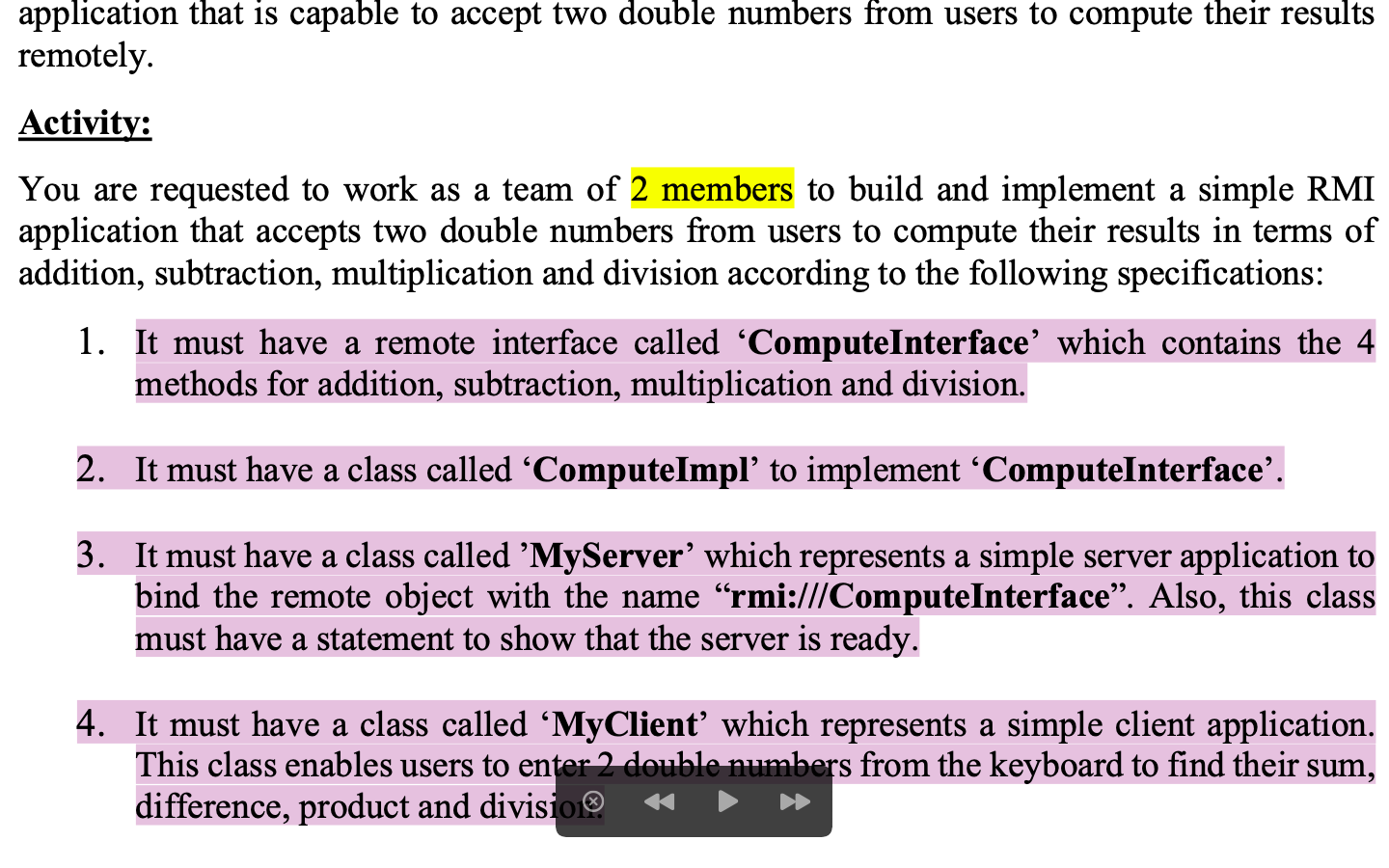 application that is capable to accept two double | Chegg.com