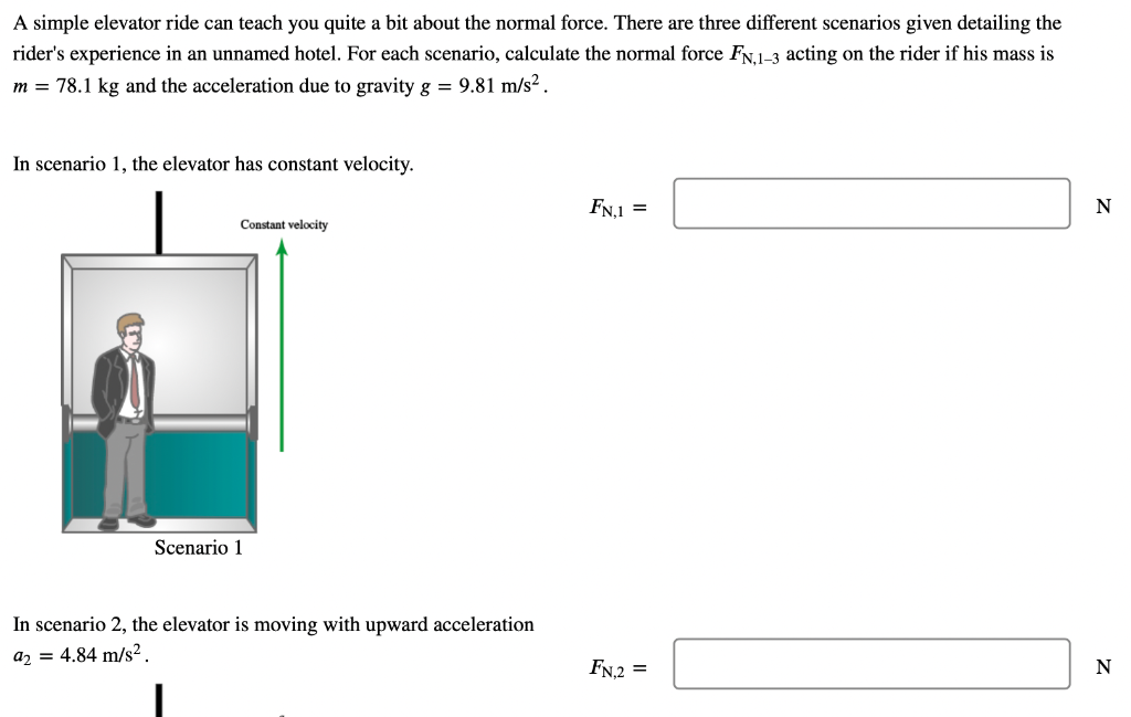 Solved A simple elevator ride can teach you quite a bit | Chegg.com