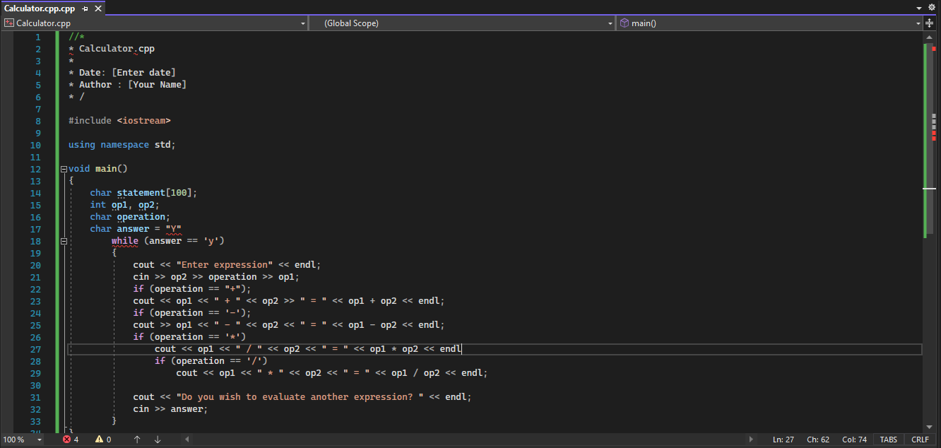 Solved Prompt For this assignment, you will fix the code | Chegg.com