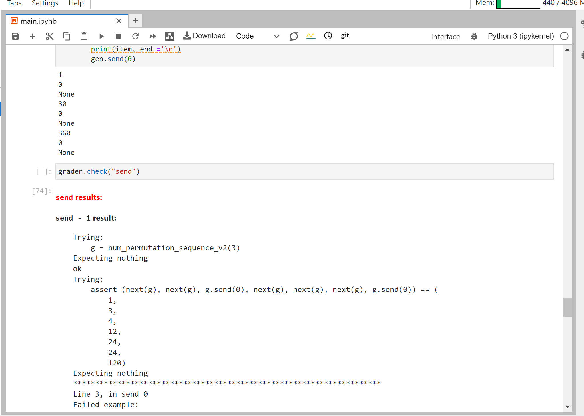 Solved Permutation using iteration The following function | Chegg.com