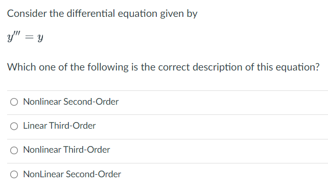 Solved Consider the differential equation given | Chegg.com