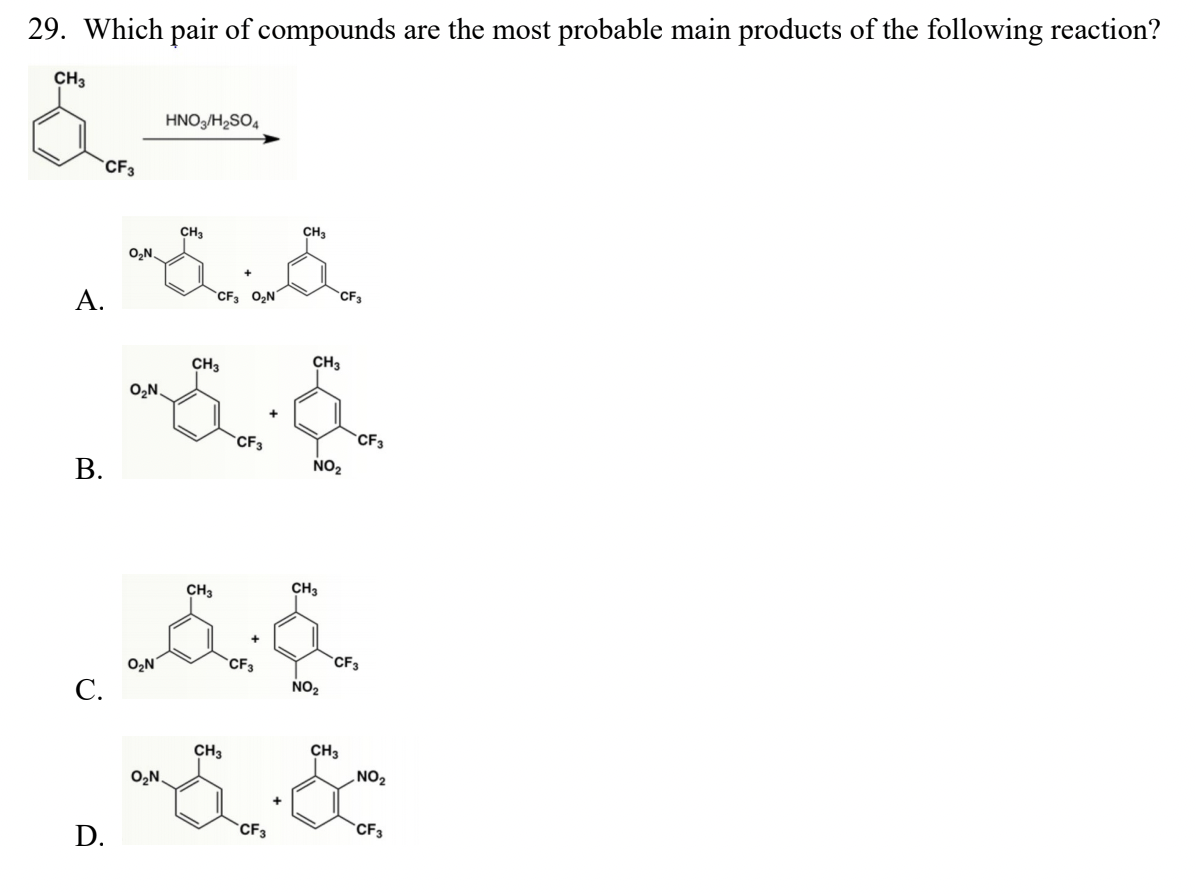 Solved 29. Which pair of compounds are the most probable | Chegg.com