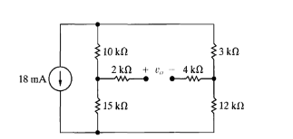 Solved Find 𝑣0 in the circuit shown. | Chegg.com