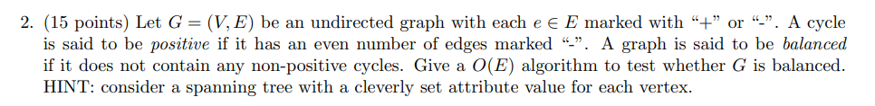 Solved Let G = (V, E) be an undirected graph with each e ∈ E | Chegg.com