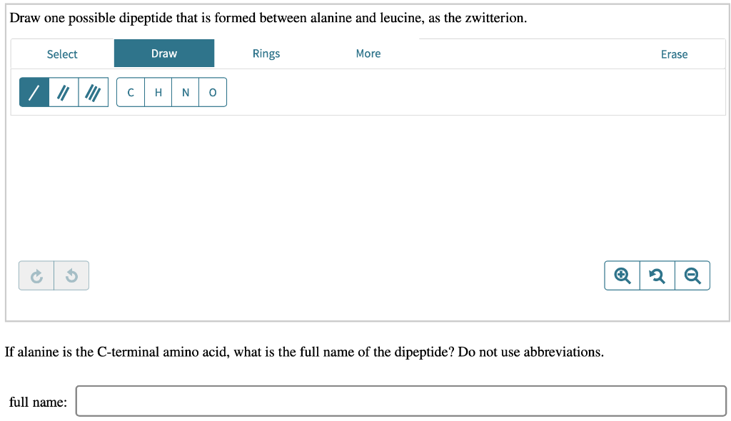 Solved Draw one possible dipeptide that is formed between | Chegg.com Solved Draw one possible dipeptide that is formed between | Chegg.com