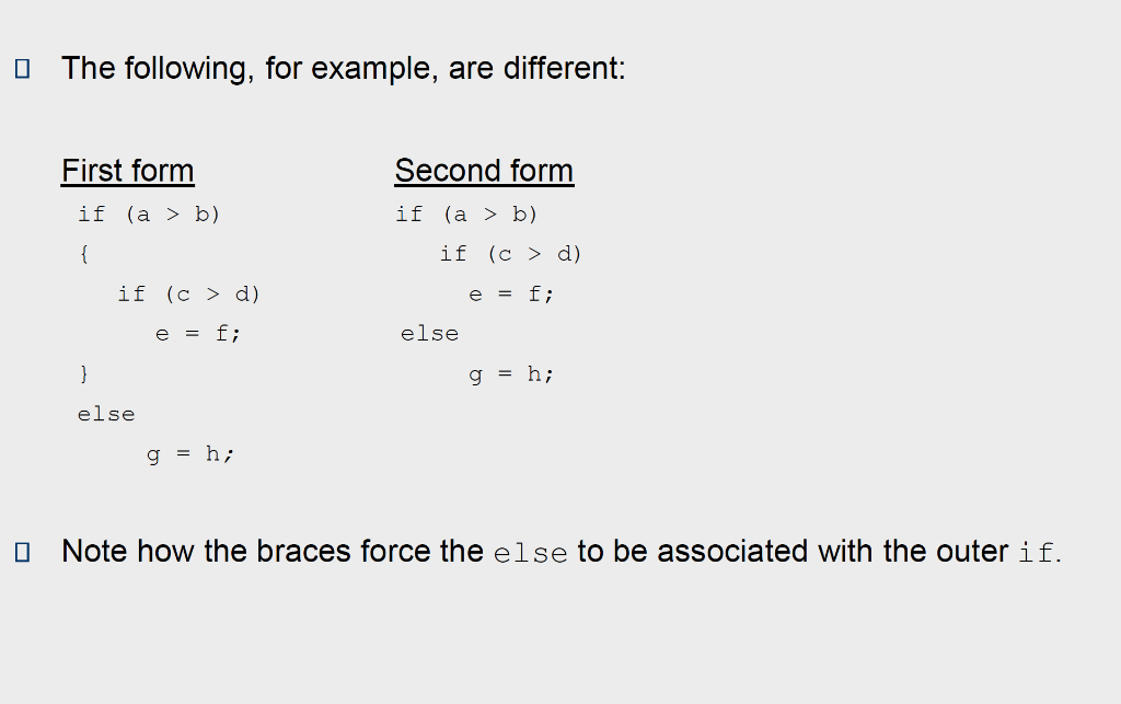Solved The following, for example, are different: Note how | Chegg.com