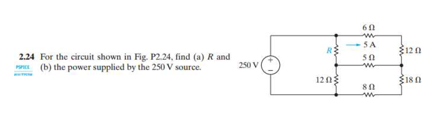 Solved 2.24 For the circuit shown in Fig. P2.24, find (a) R | Chegg.com