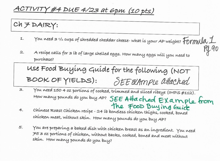 Recipe Converting Worksheet