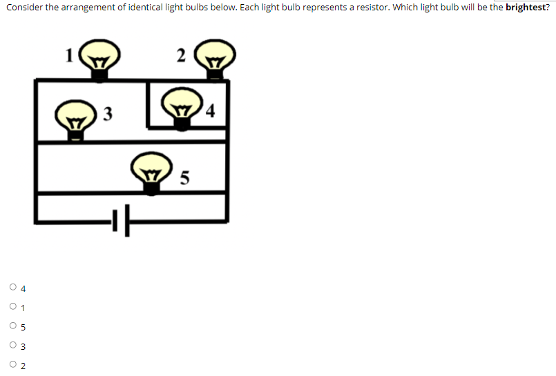 Solved Consider the arrangement of identical light bulbs | Chegg.com