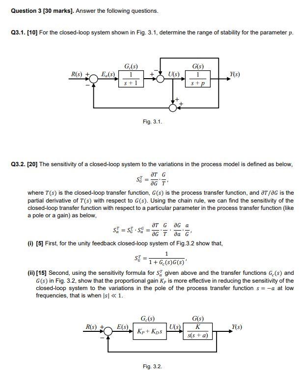 Solved Question 3 [30 marks]. Answer the following | Chegg.com
