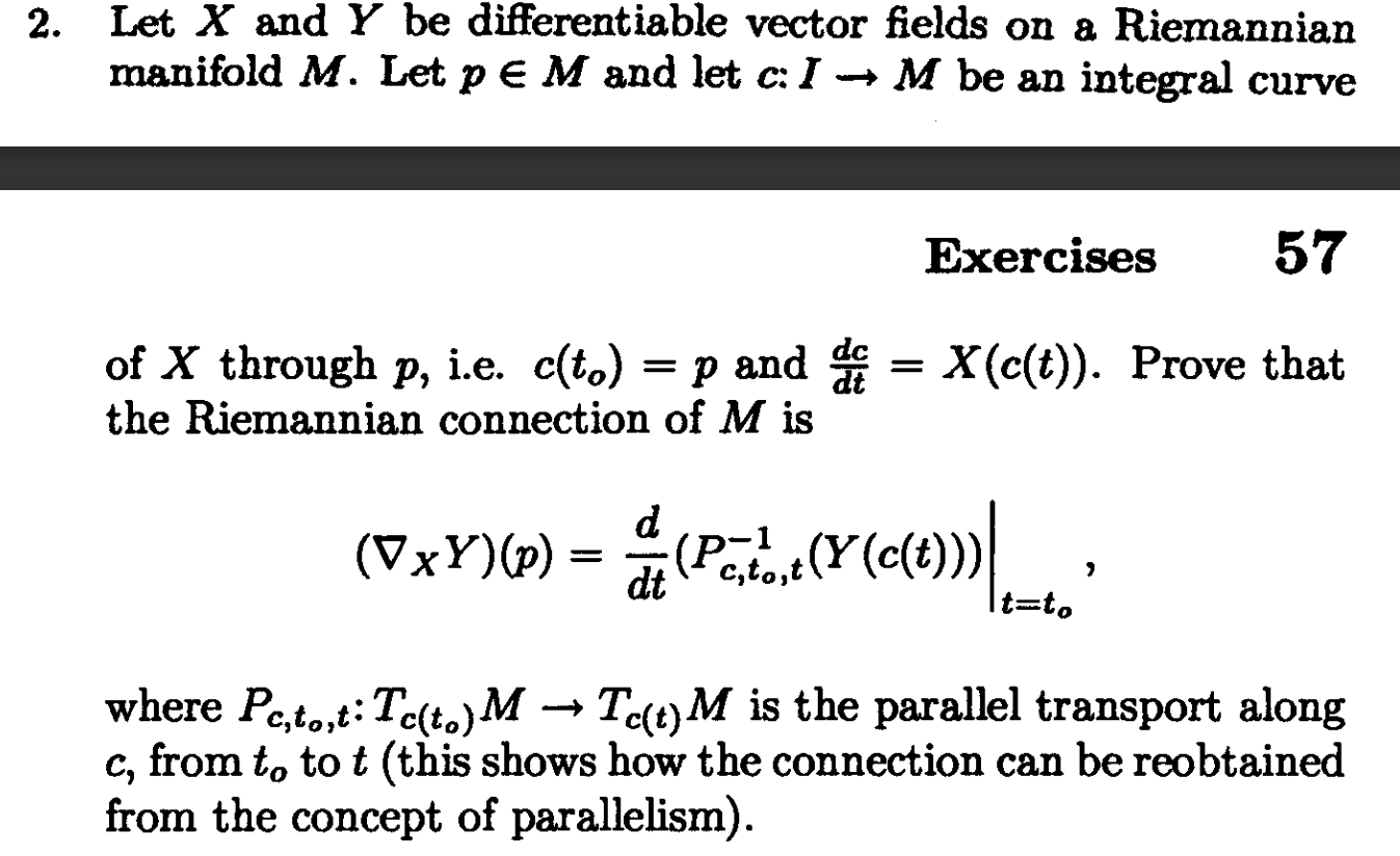 Let X and Y be differentiable vector fields on a | Chegg.com