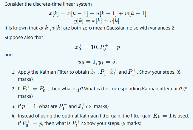 Solved Consider the discrete-time linear system x[k] = x[k – | Chegg.com