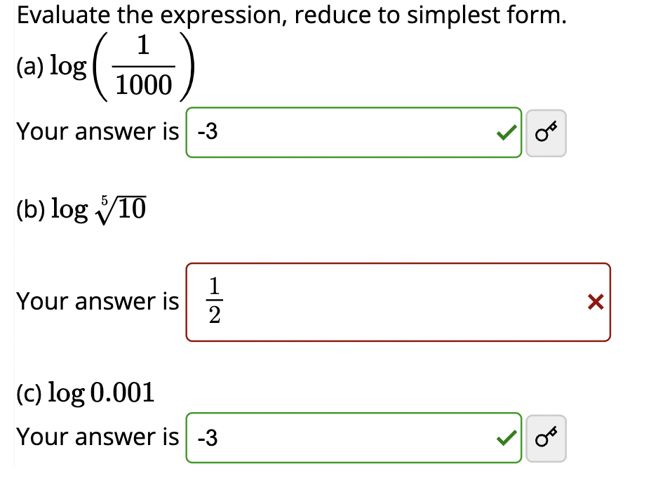 Solved Evaluate the expression, reduce to simplest form. (a) | Chegg.com