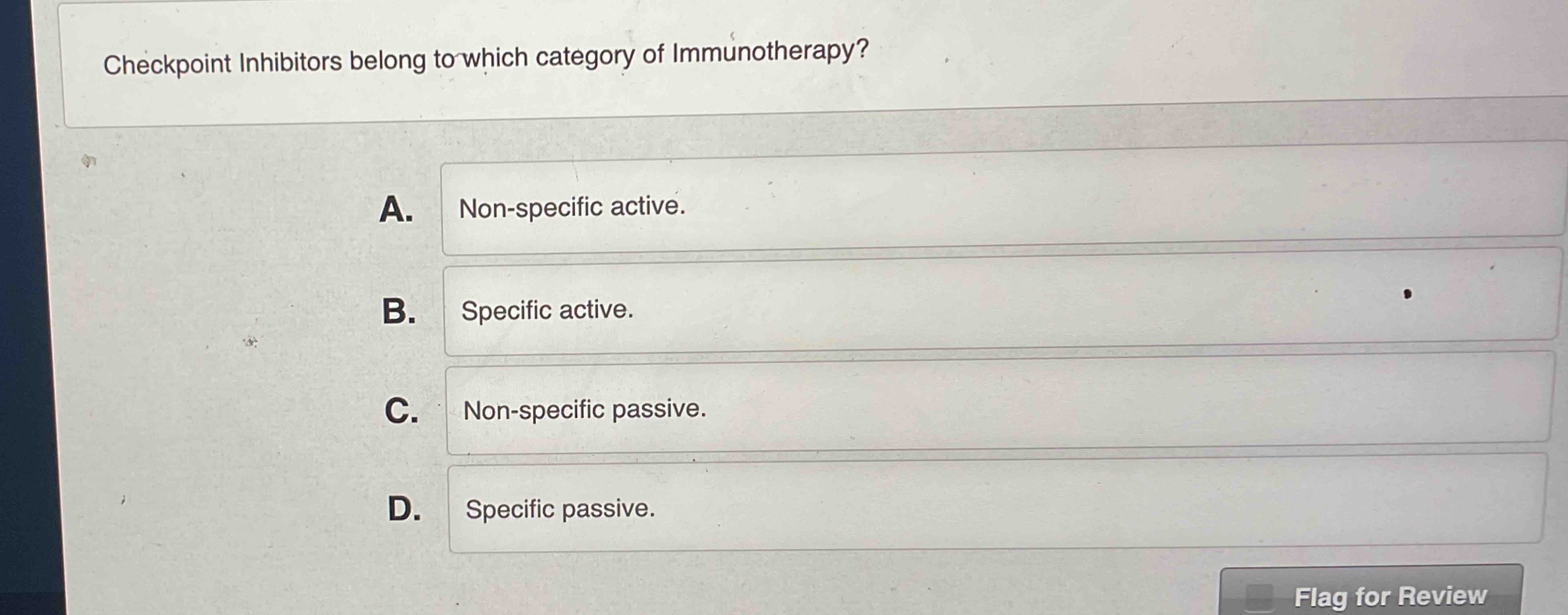 Solved Checkpoint Inhibitors belong to which category of | Chegg.com