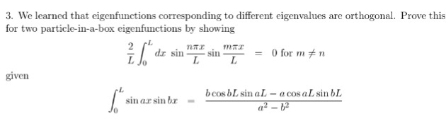 Solved We learned that eigenfunctions corresponding to | Chegg.com