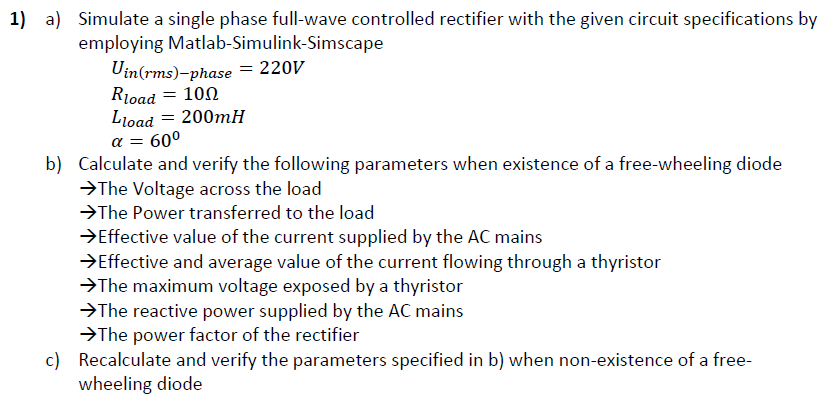 Solved PLZ I WANT THE MATLAP-SIMULINK BLOCK DIAGRAM | Chegg.com