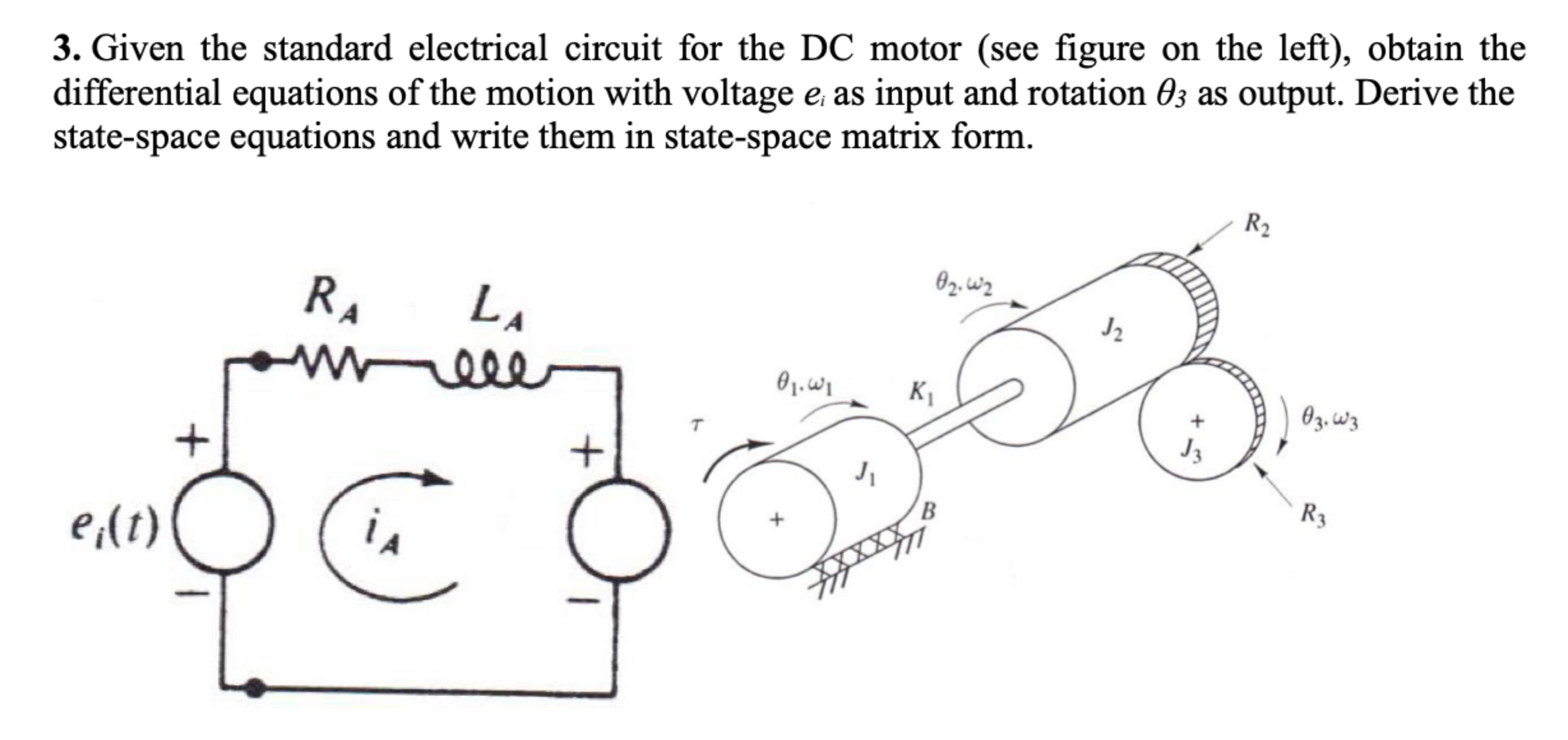 Solved 3. ﻿Given the standard electrical circuit for the DC | Chegg.com
