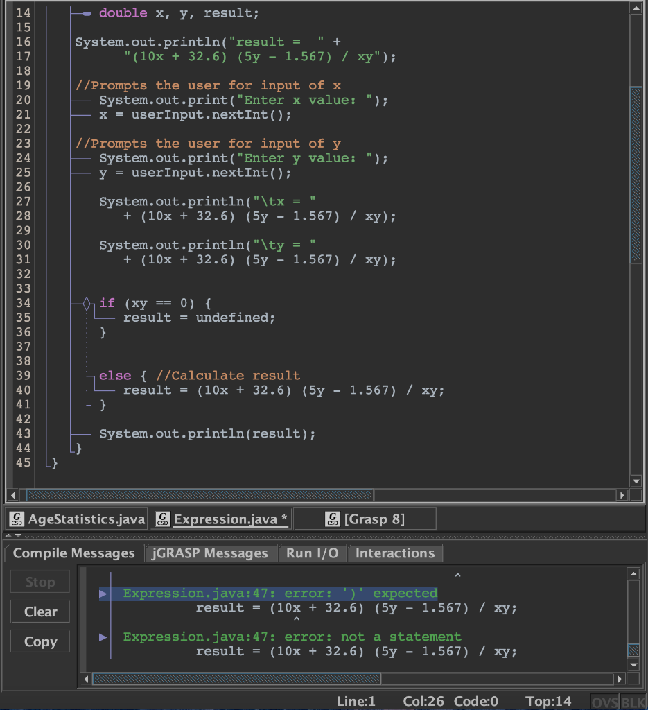 Solved Variables and Expressions I already attempted this | Chegg.com