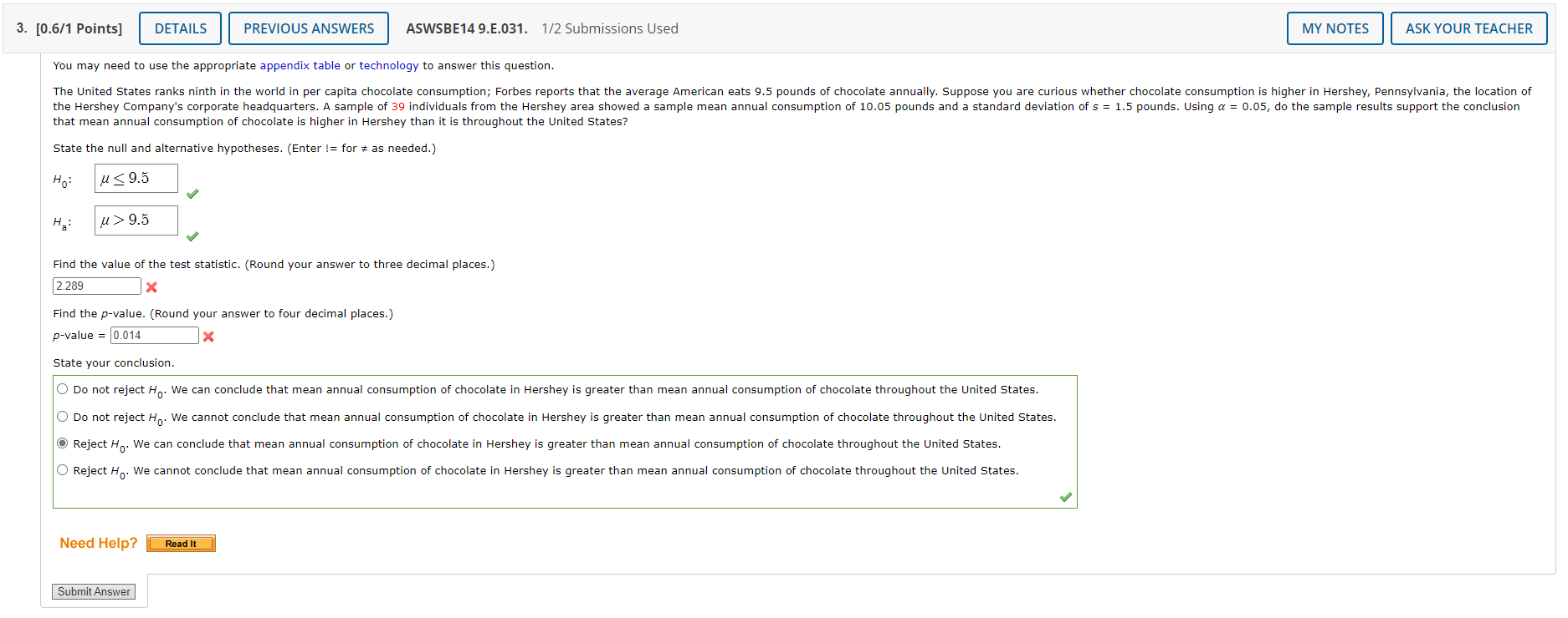 Solved Hi! I only need an answer for part B. Please look at | Chegg.com