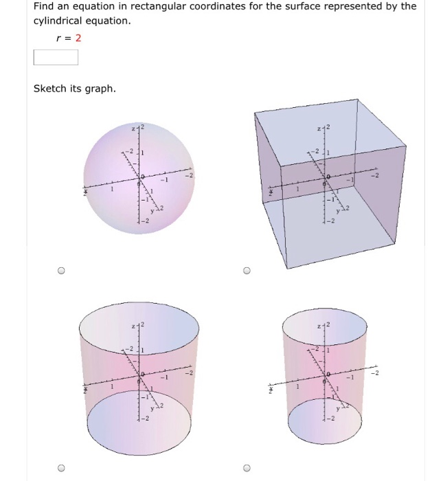 Solved Find an equation in rectangular coordinates for the | Chegg.com