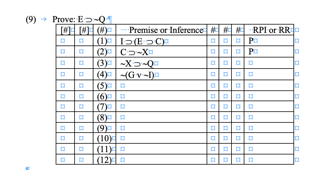 Solved Proofs Using RPI and RR. Directions: Complete | Chegg.com