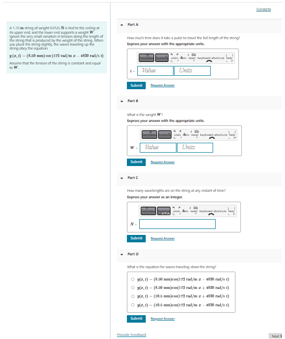 Solved Constants Submit Request Answer - Part d What is the | Chegg.com