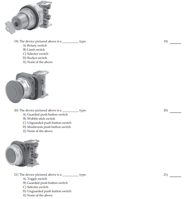 Solved 19) The device pictured above is a type. A) Rotary | Chegg.com