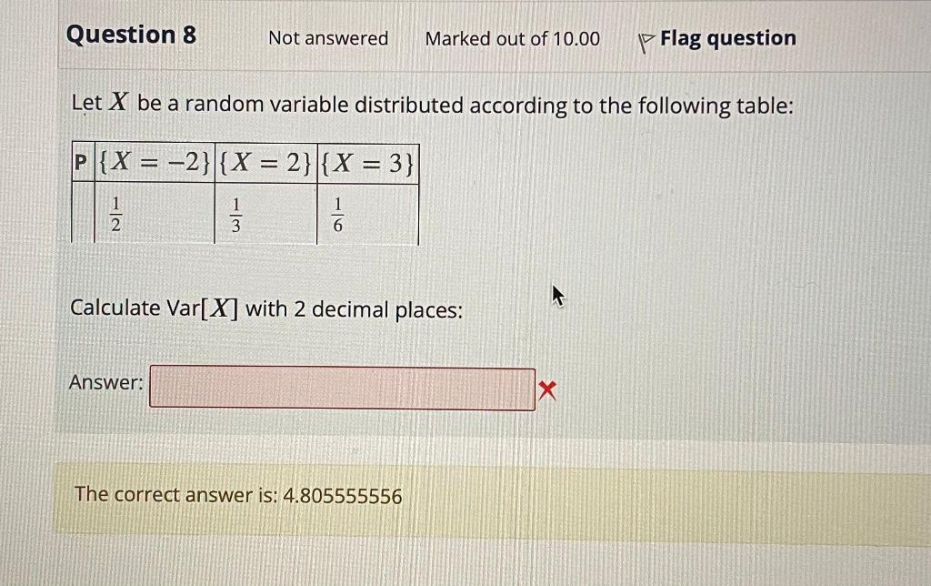 Solved Let X be a random variable distributed according to | Chegg.com