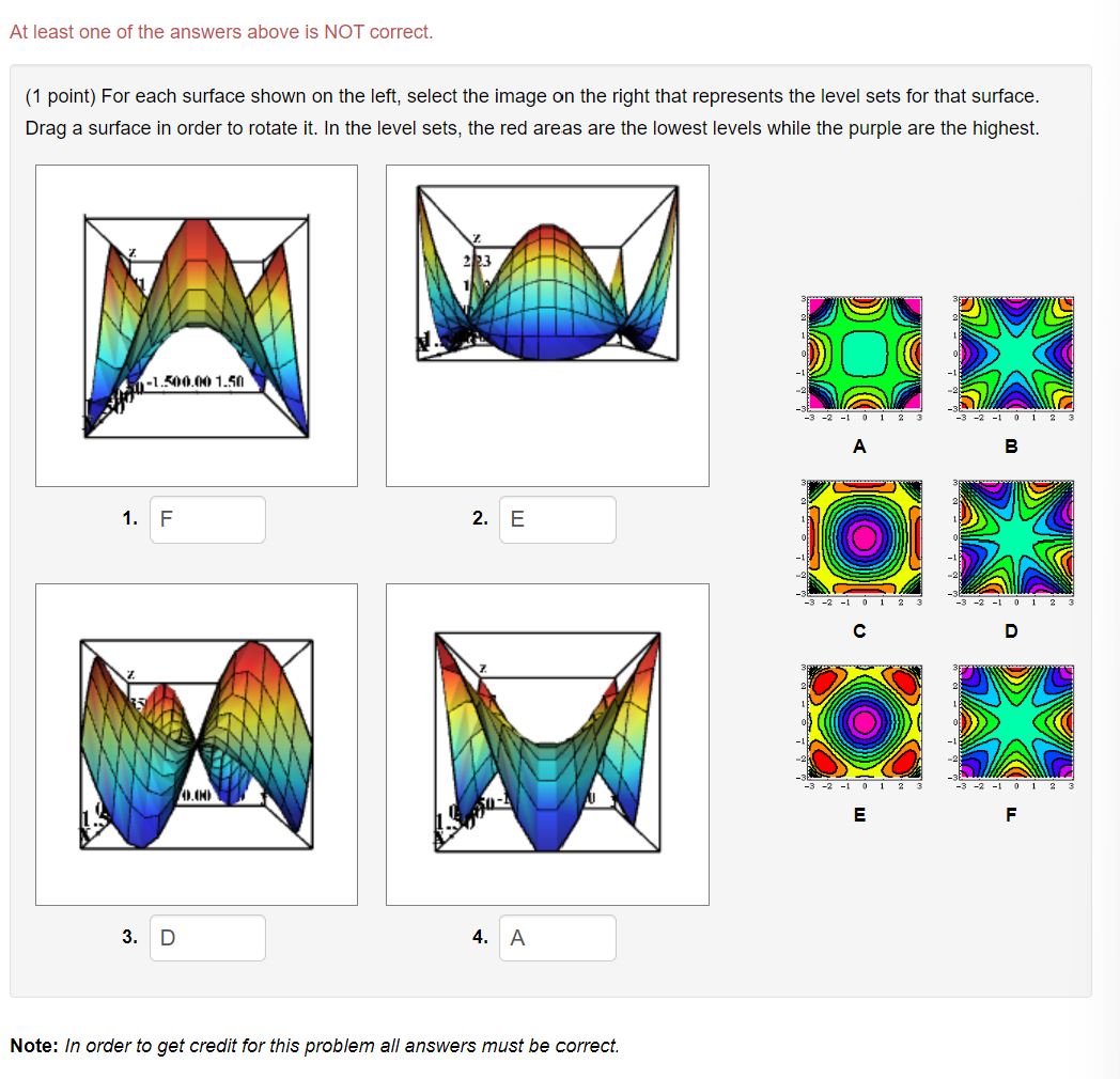 Solved At least one of the answers above is NOT correct. (1 | Chegg.com