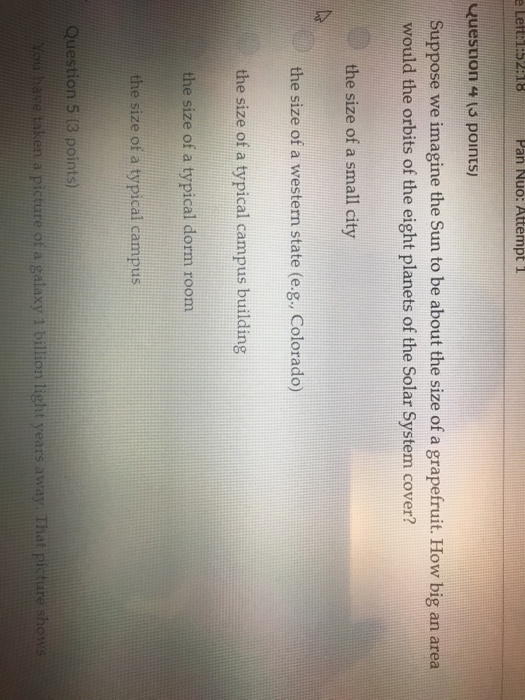 Solved Pan Nuo: Attempt 1 quesuon 4 13 points) Suppose we | Chegg.com Solved Pan Nuo: Attempt 1 quesuon 4 13 points) Suppose we | Chegg.com