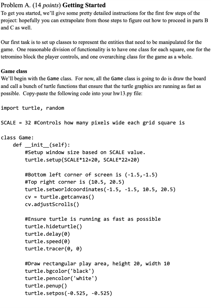 Solved Problem A. (14 points) Getting Started To get you | Chegg.com