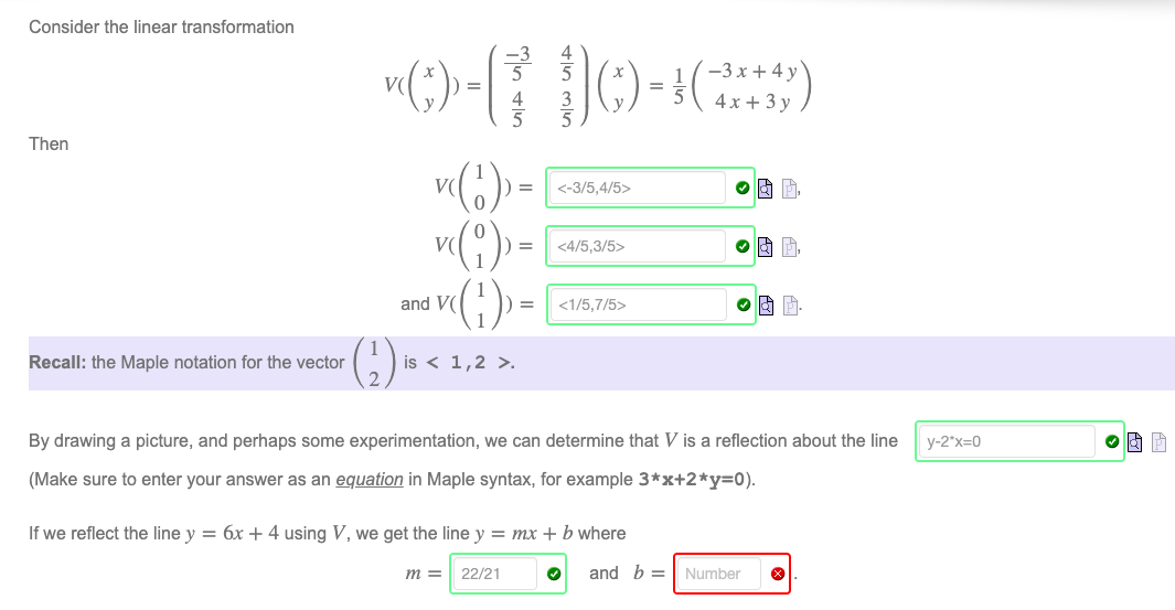 Solved Consider the linear transformation VO (3) = (-3x+4) | Chegg.com