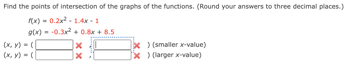 Solved Find the points of intersection of the graphs of the | Chegg.com