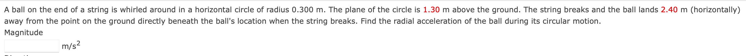 Solved away from the point on the ground directly beneath | Chegg.com