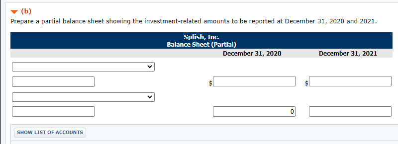 Solved Problem 17-10 (Part Level Submission) Splish, Inc. | Chegg.com