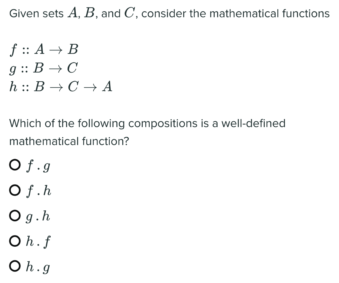 Solved Given sets A,B, and C, consider the mathematical | Chegg.com