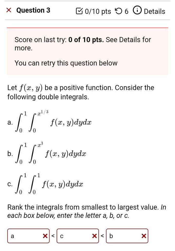 Solved Score on last try: 0 of 10 pts. See Details for more. | Chegg.com