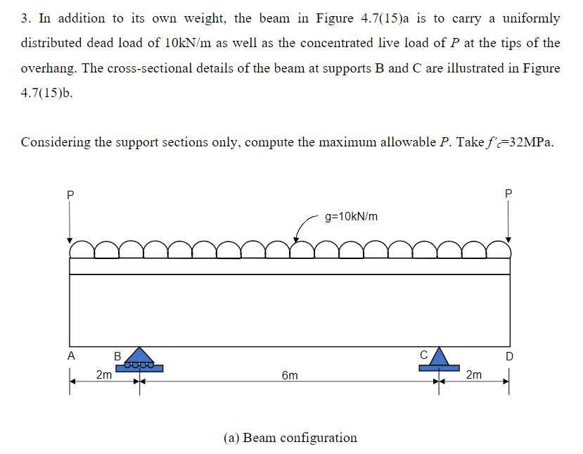 Solved (b) Cross-sectional details at B and C Figure | Chegg.com