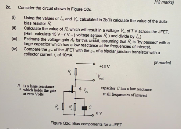 [12 marks] 2c. Consider the circuit shown in Figure | Chegg.com