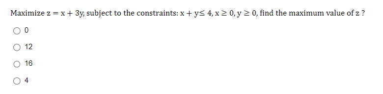 Solved Maximize z=x+3y, subject to the constraints: | Chegg.com
