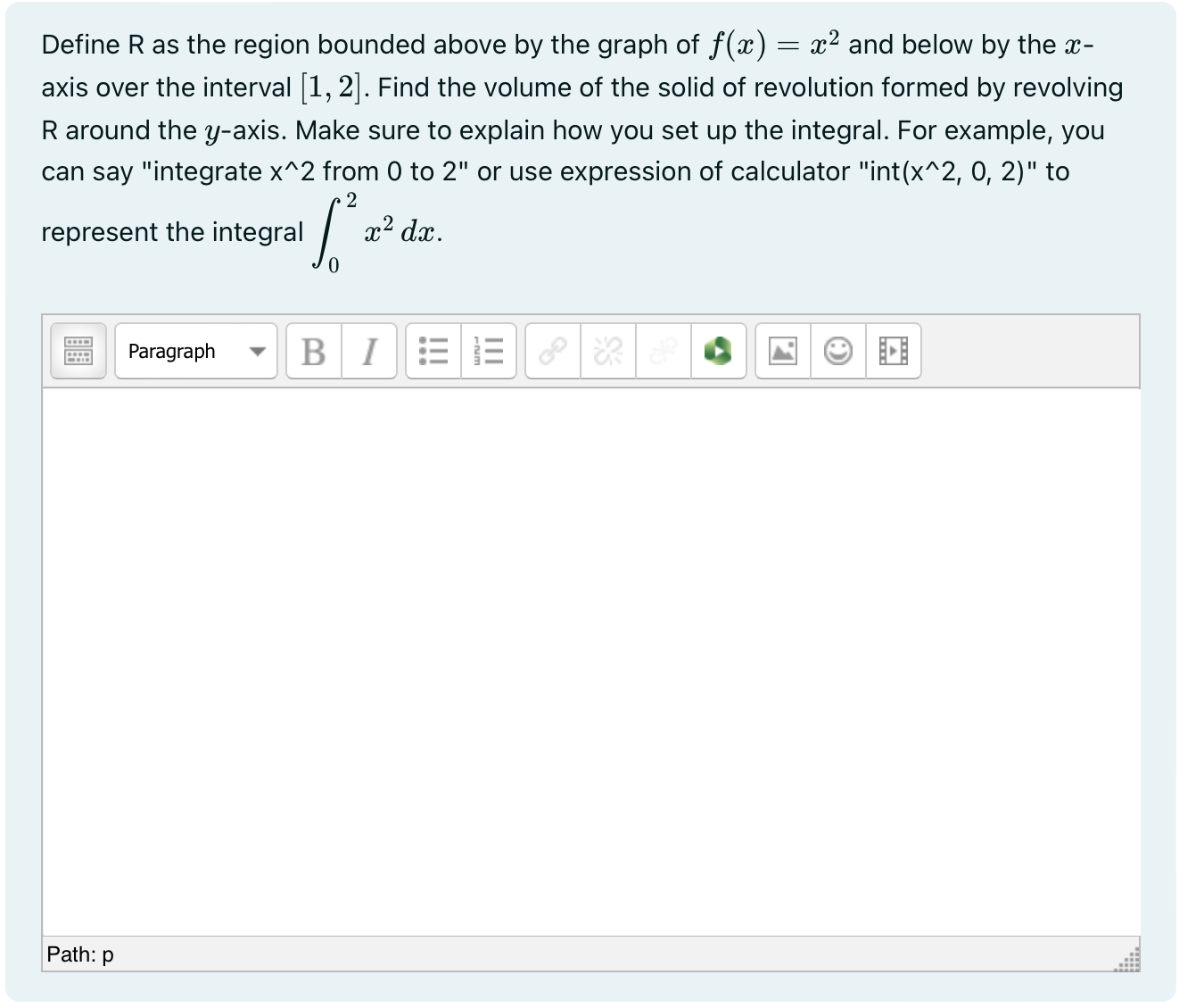 Solved Define R ﻿as the region bounded above by the graph of | Chegg.com