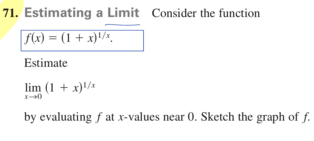 Solved Estimating a Limit Consider the function | Chegg.com