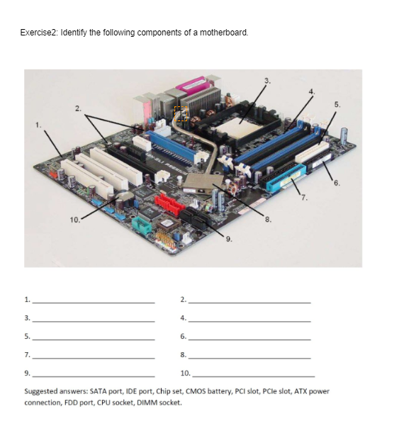 Solved Exercise2: Identify the following components of a | Chegg.com