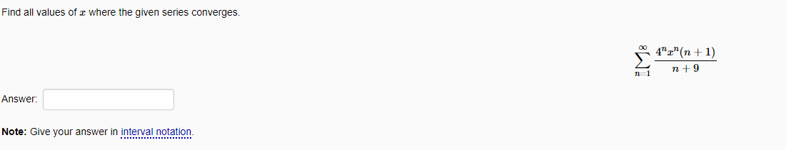 Solved Find all values of x where the given series | Chegg.com