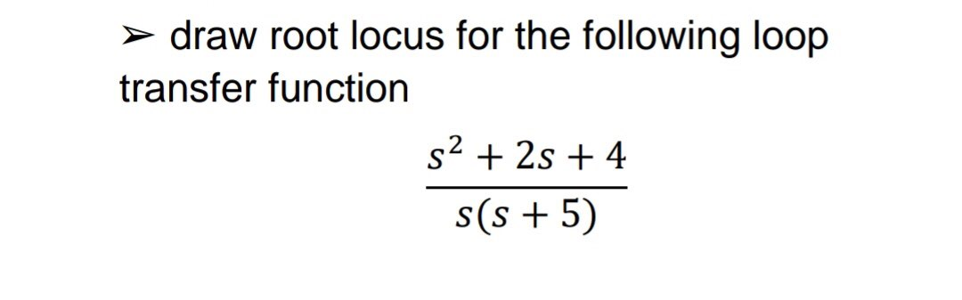 Solved draw root locus for the following loop transfer | Chegg.com