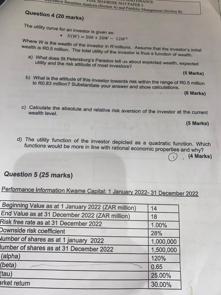 Solved Please may you show full working out solutions to | Chegg.com